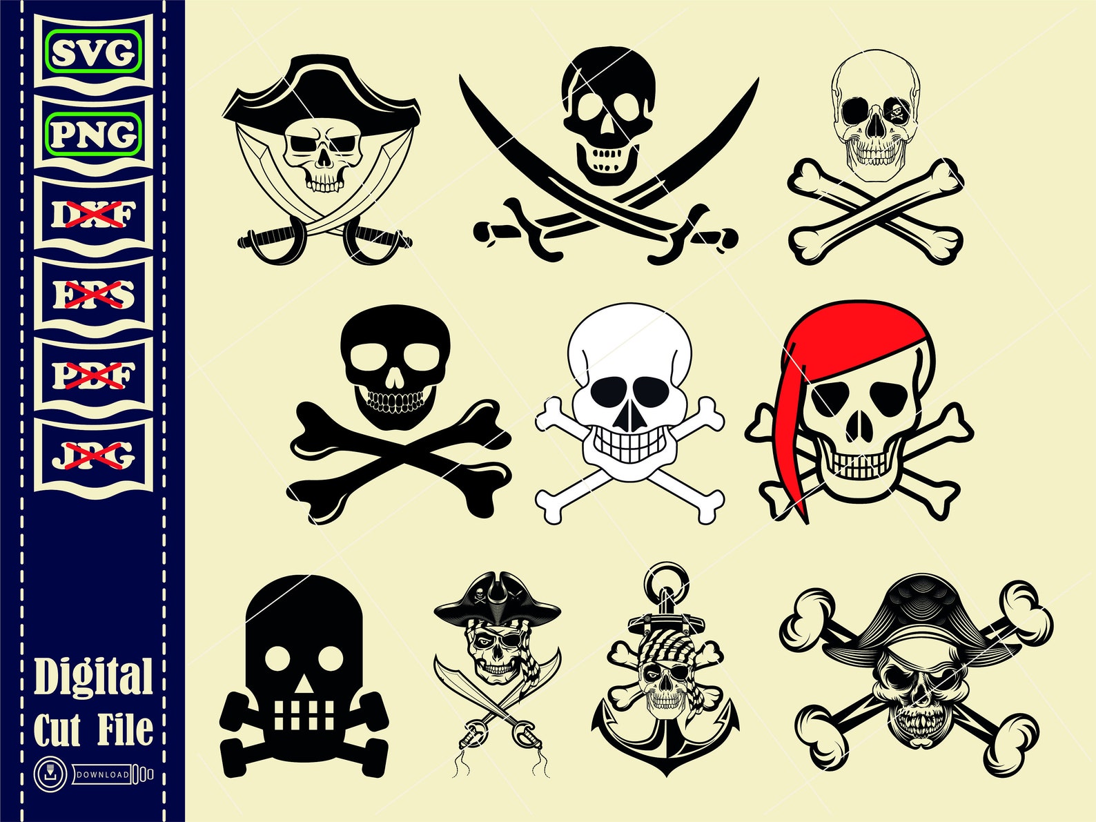 Pirate SVG Pirate SVG Bundle Pirate Cut Files Pirate - Etsy