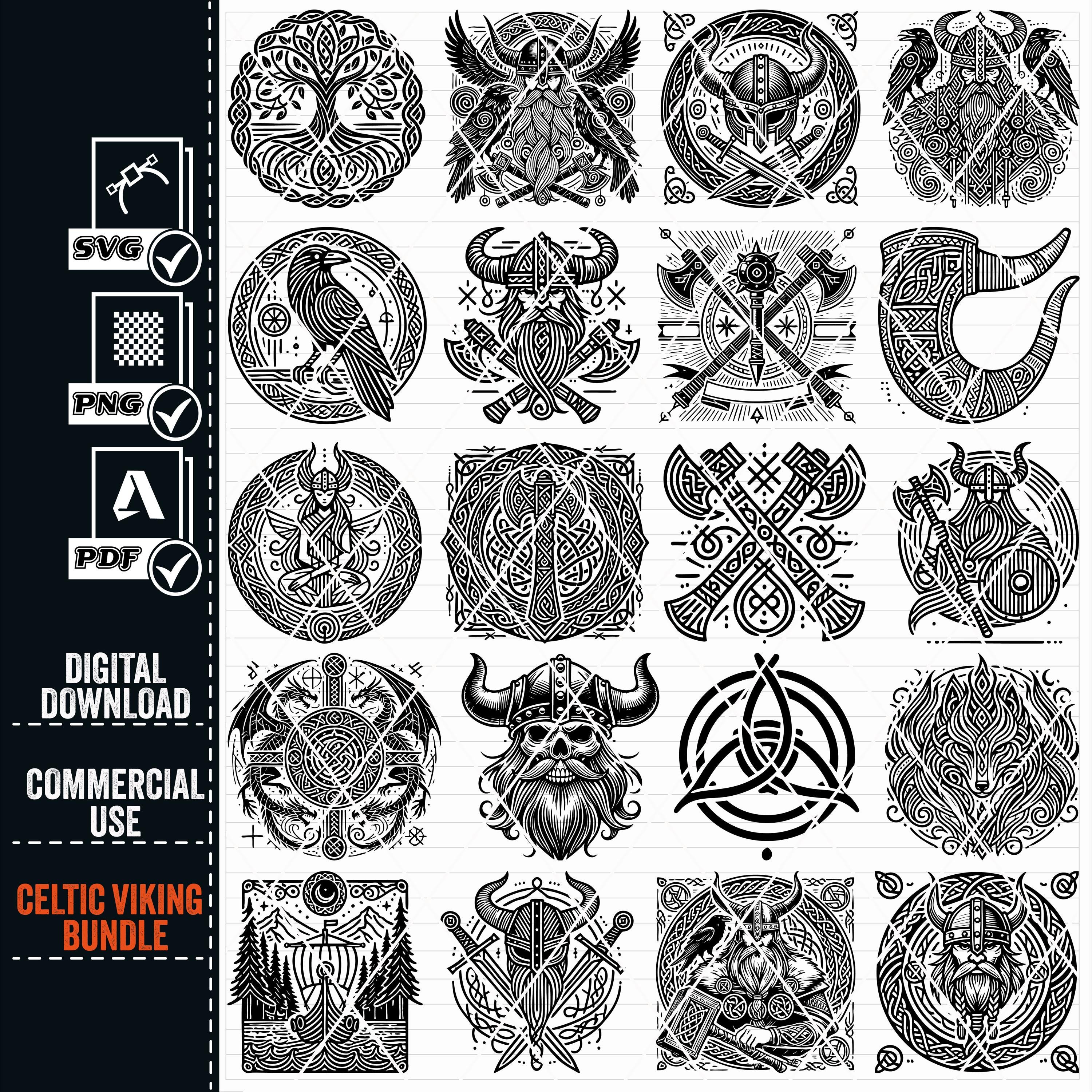 Celtic Viking SVG Bundle, Runes, Tree of Life (digital Download) - Etsy