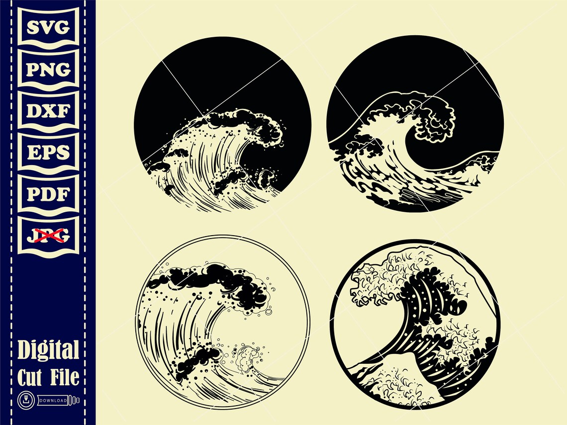 Wave SVG /waves Svg/sea Waves Svg/ Ocean Waves Svg/ Clipart/ - Etsy