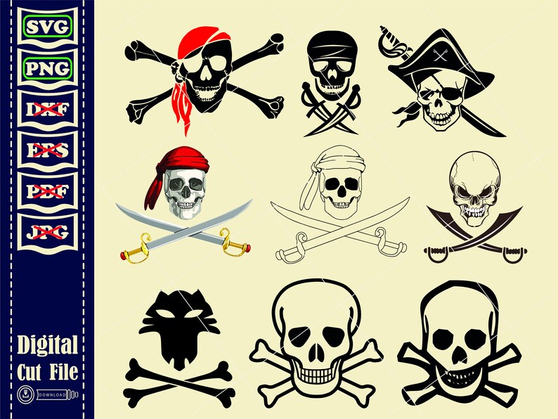 Pirate SVG Pirate SVG Bundle Pirate Cut Files Pirate - Etsy