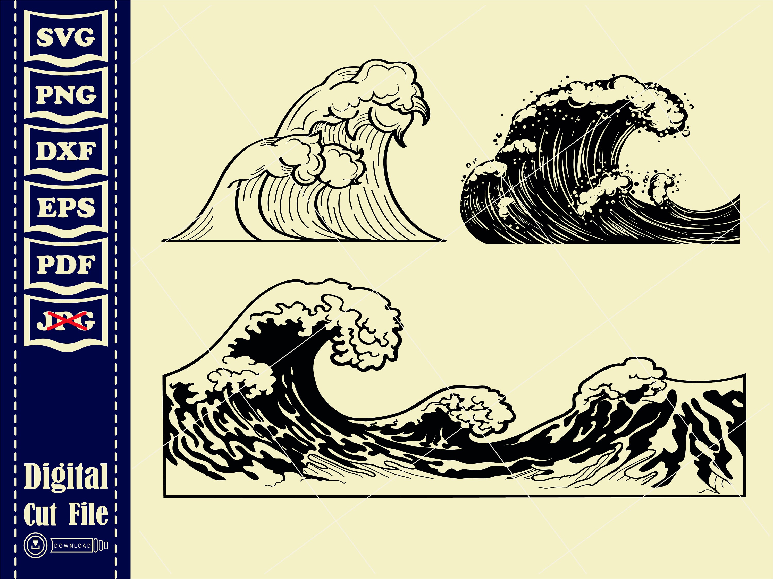 Wave SVG /waves Svg/sea Waves Svg/ Ocean Waves Svg/ Clipart/ - Etsy UK