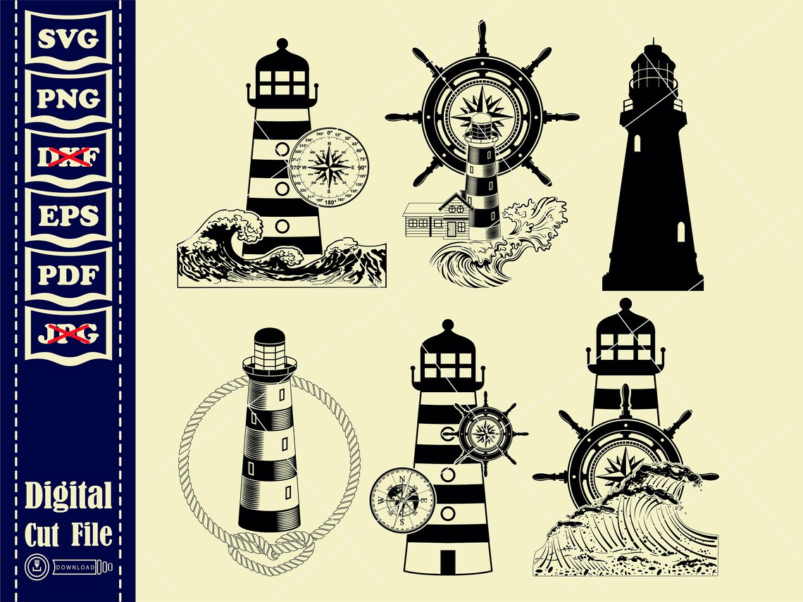 Light House Svg Light House Digital Download Light House - Etsy