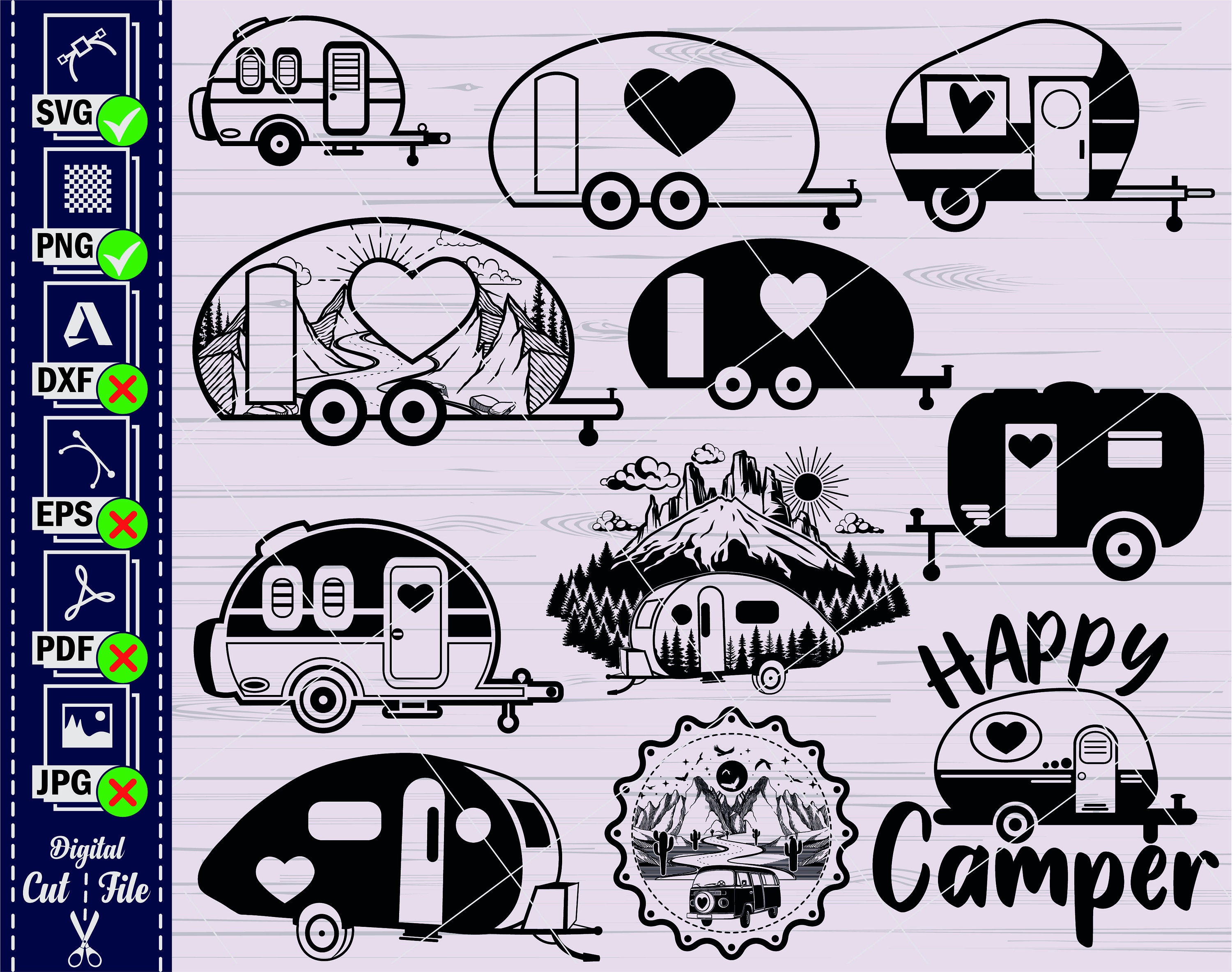 CAMPER Svg Bundle1 Camping Svg Camping Svg Camp Life Svg - Etsy.de
