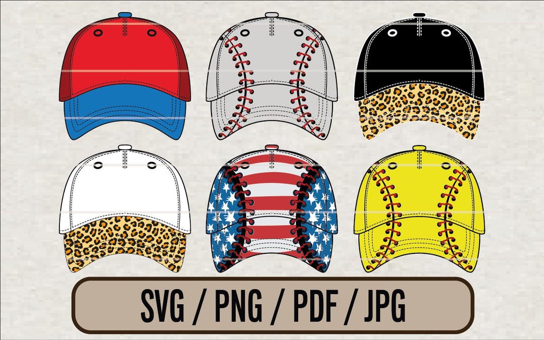 Baseball Cap SVG,3, Baseball Cap SVG, Baseball Cap Clipart, Cut Files ...