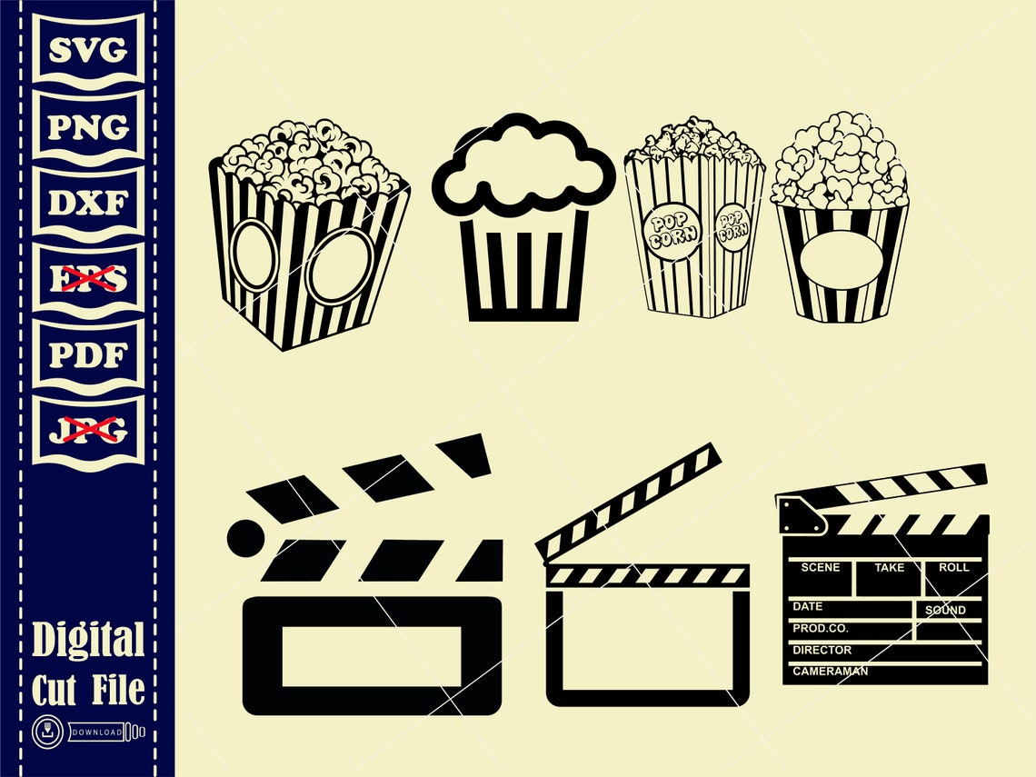 Film SVG Movie Svg Cinema Svg Split Cinema Movie Night - Etsy