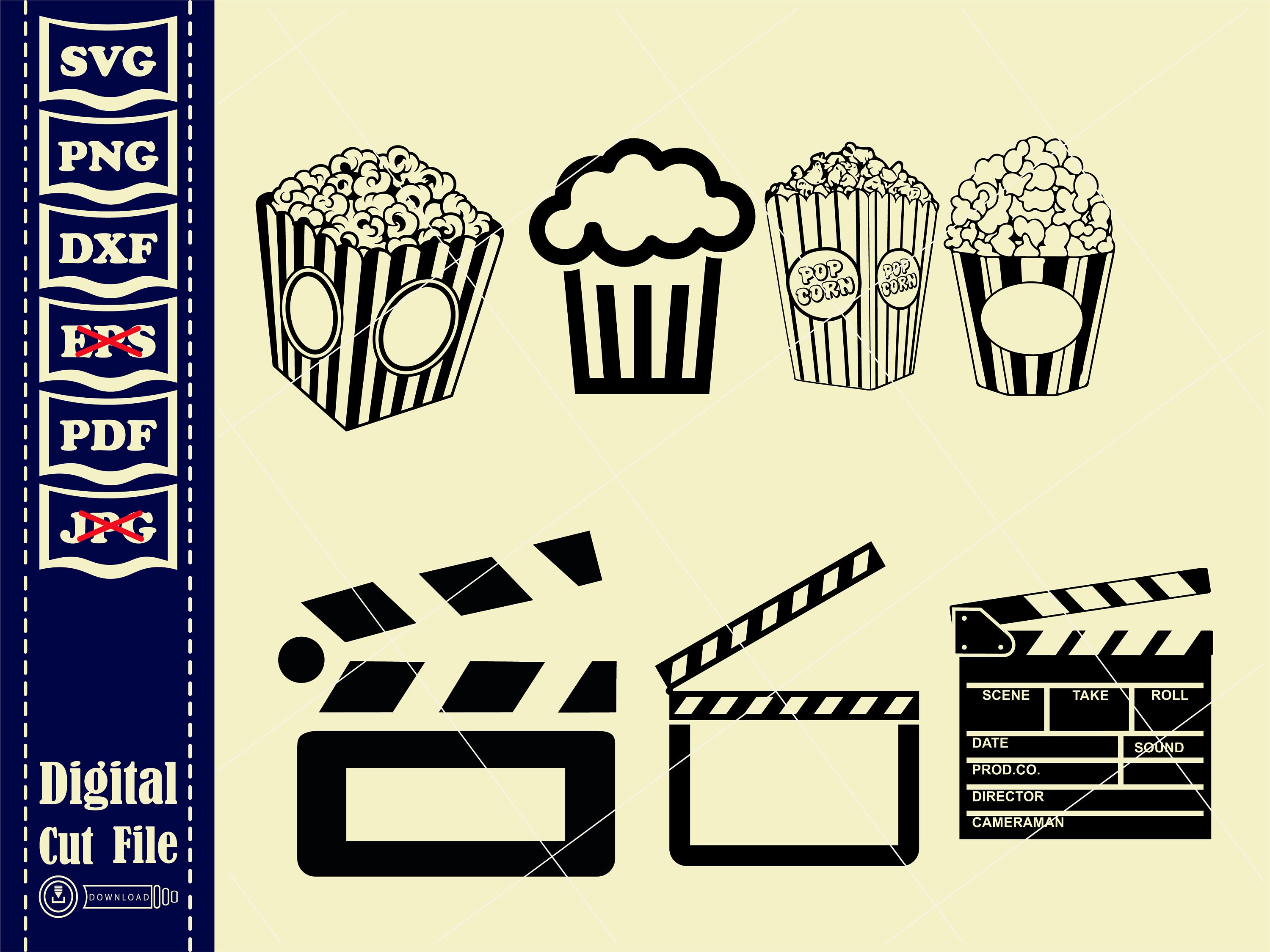 Film SVG Movie Svg Cinema Svg Split Cinema Movie Night - Etsy Canada