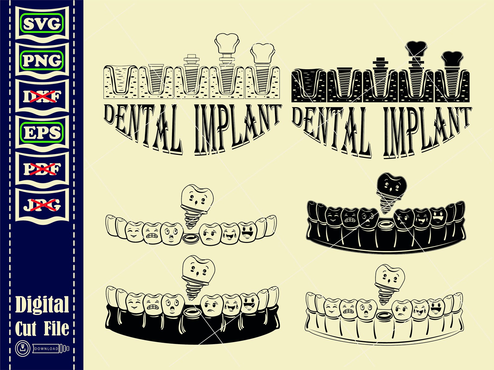 Dentist Svg Files Dental Svg Tooth Svg Dentist Clipart - Etsy