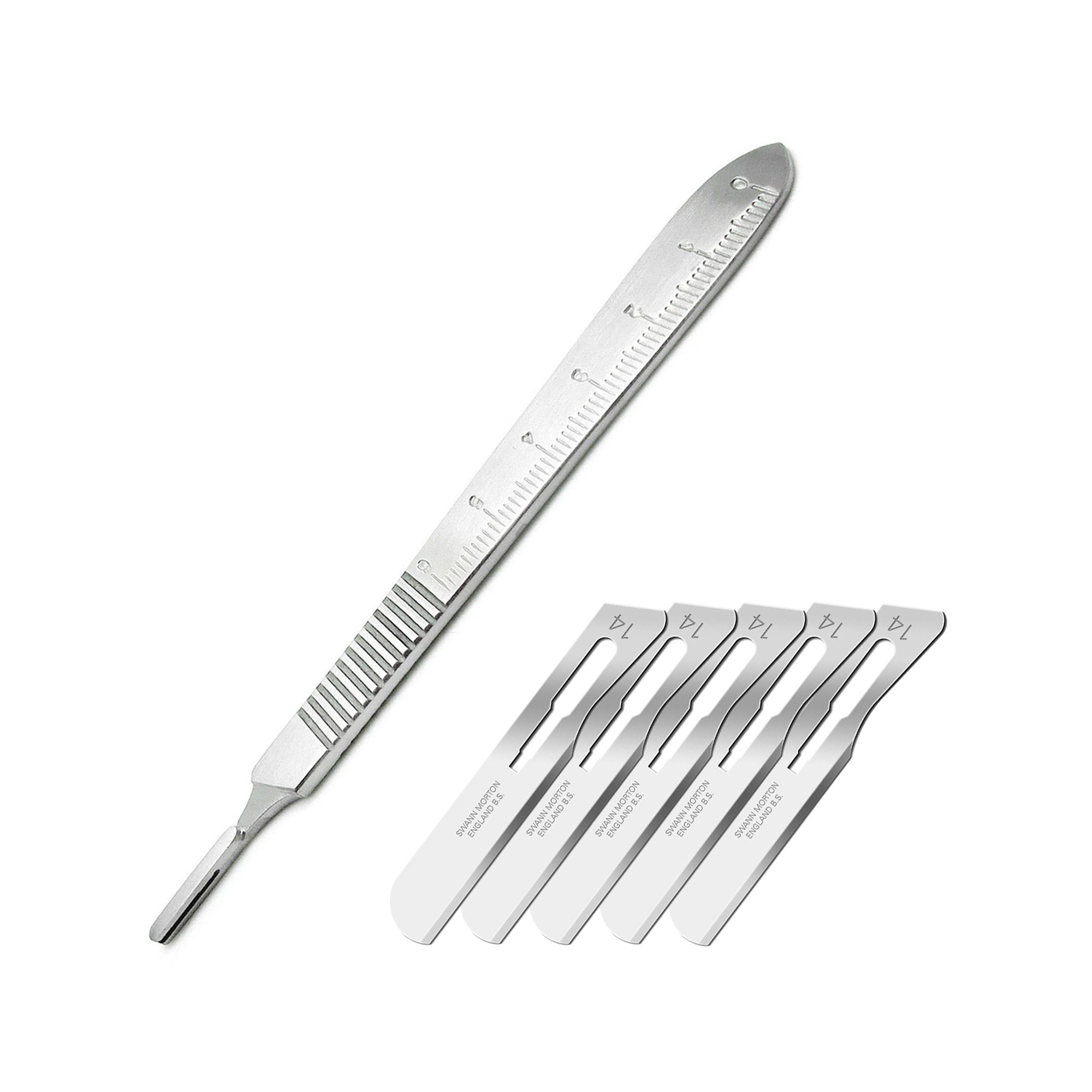 Dermaplaning Kit: Swann Morton No. 14 Sterile Blades + Scalpel Handle ...