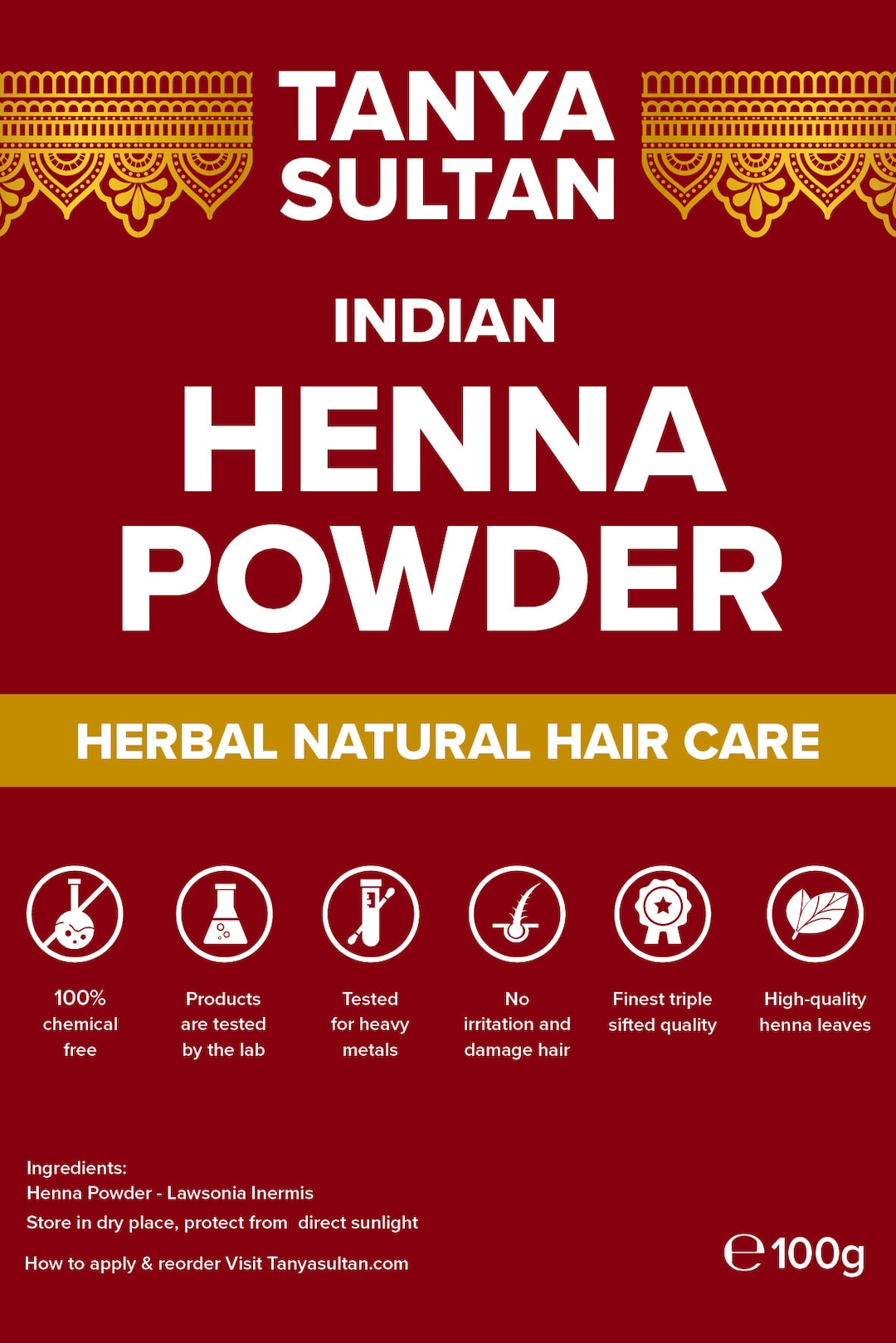 Tanya Sultan's Indian Henna Powder: A Fusion of Beauty for - Etsy