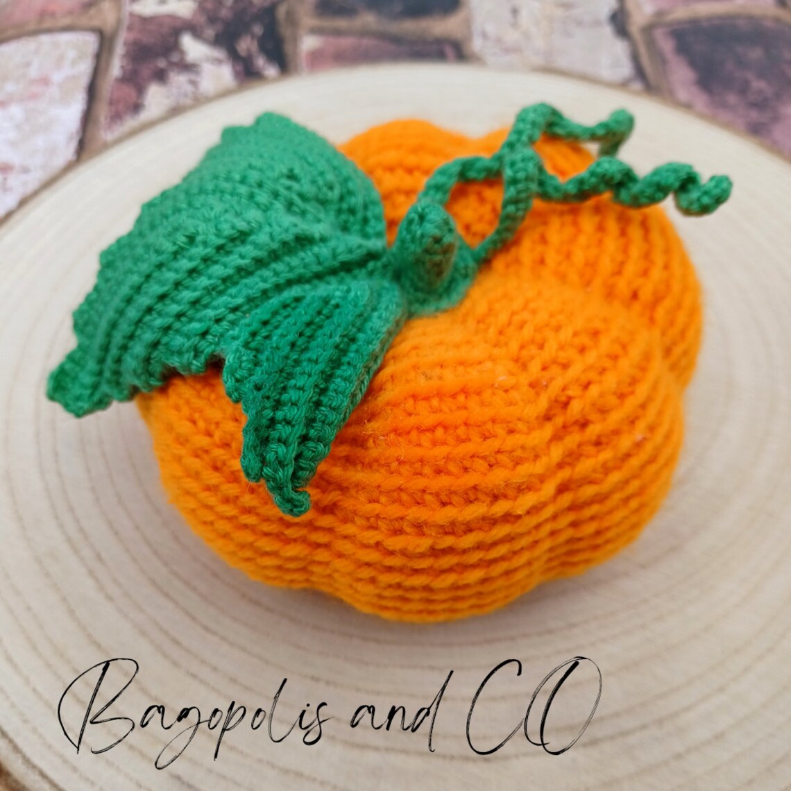 Pumpkin Crochet Pattern PDF - 3 Different Sizes, Pumpkin Leaf, Stem ...