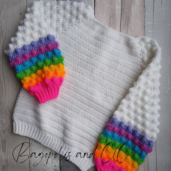 Rainbow Sweater - Etsy