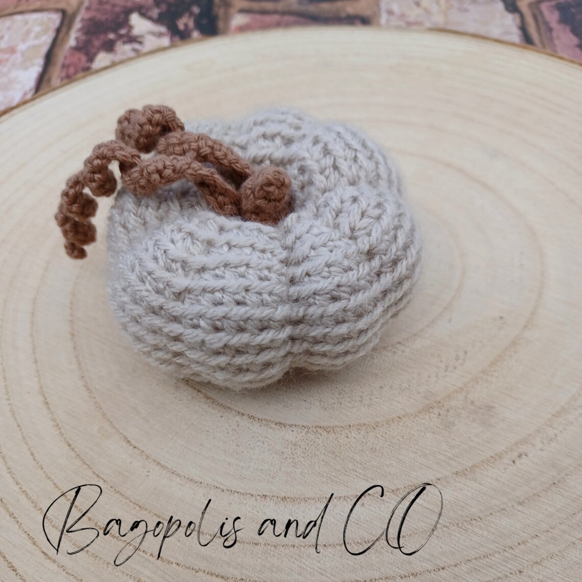 Pumpkin Crochet Pattern PDF - 3 Different Sizes, Pumpkin Leaf, Stem ...