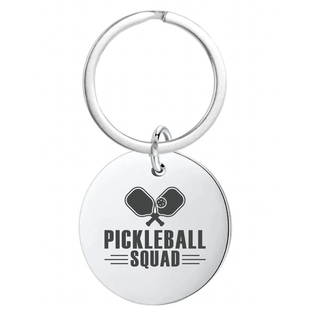 Men's Pickleball Gift, Pickleball Squad, Keychain for Pickleball Player ...