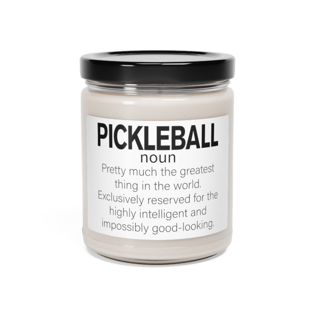 Pickleball Candle, Noun Scented Soy Pickleball Candle, 9oz Candle ...