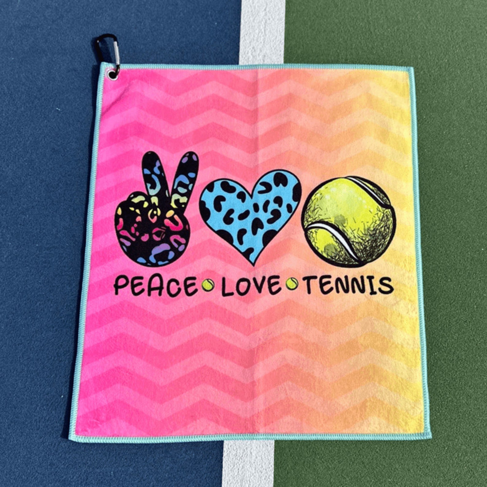 Tennis Towel - Sports Sweat Hand Towel, Premium Dual-fabric Tennis ...