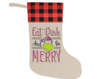 Pickleball Holiday Stocking Pickleball Christmas Stocking - Etsy