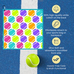 Tennis Towel - Sports Sweat Hand Towel, Premium Dual-fabric Tennis ...