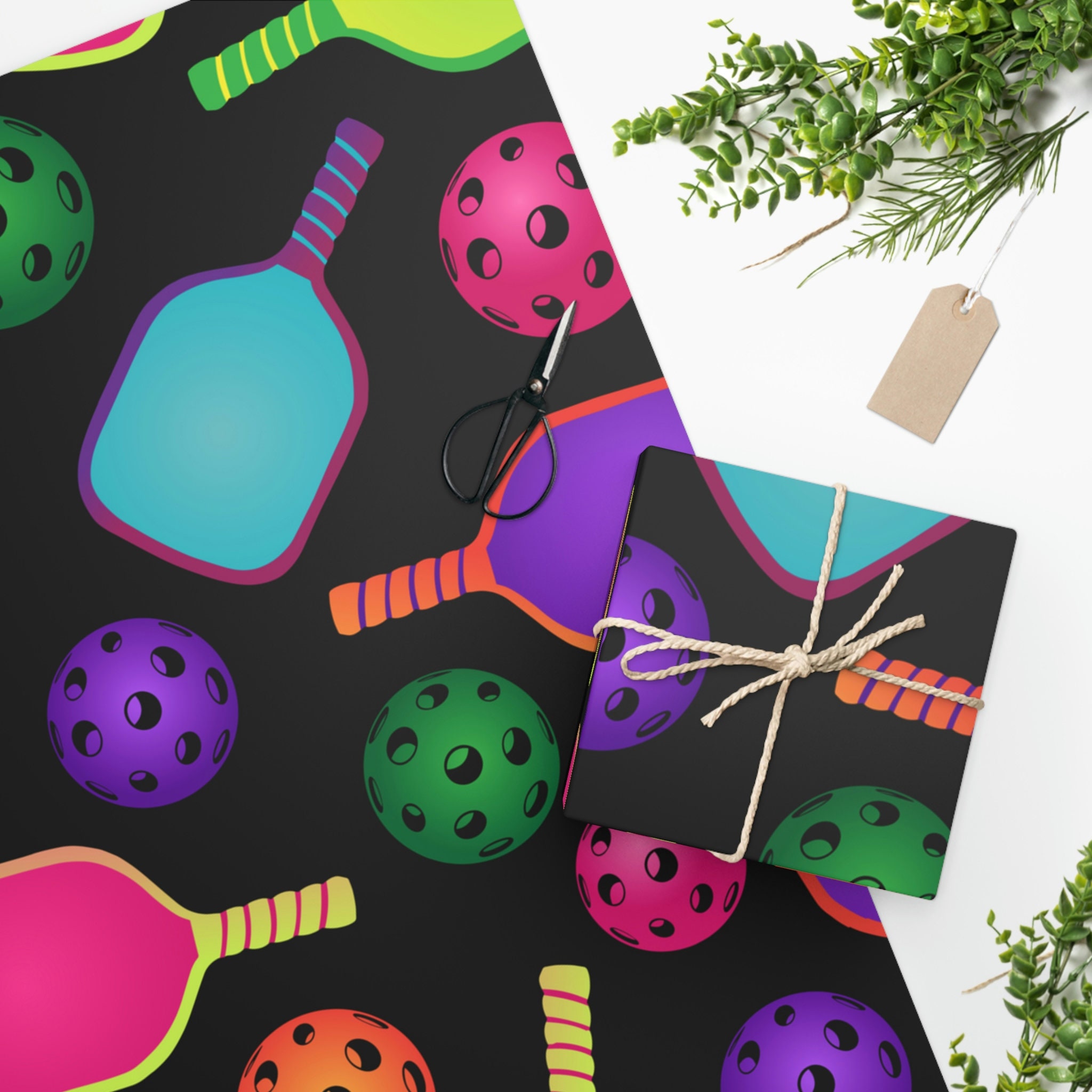 Pickleball Wrapping Paper Pickleball Gift Wrap - Etsy
