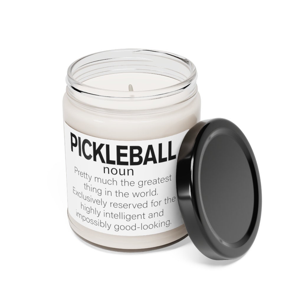 Pickleball Candle, Noun Scented Soy Pickleball Candle, 9oz Candle ...