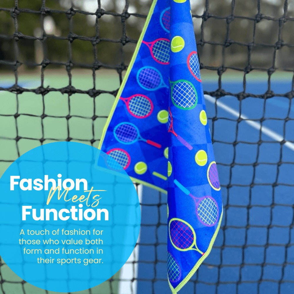 Tennis Towel - Sports Sweat Hand Towel, Premium Dual-fabric Tennis ...