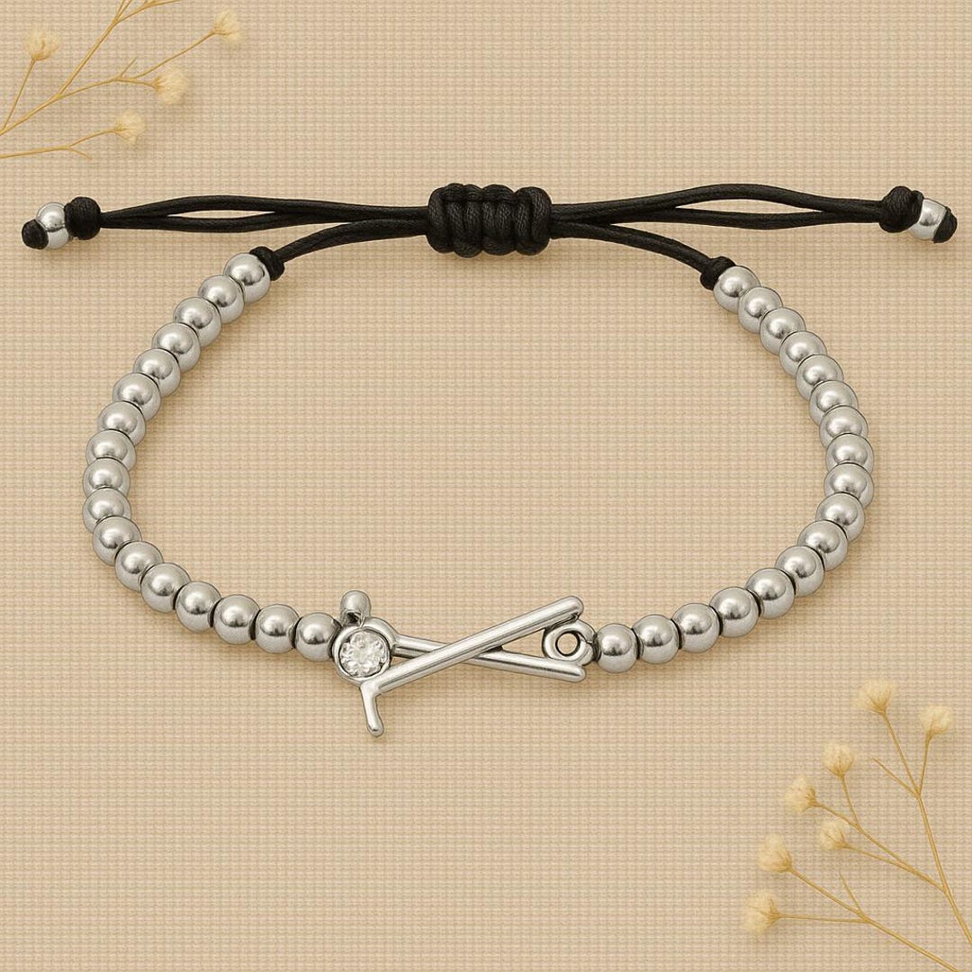 Adjustable Golf Bracelet – Tarnish Free 18K Silver Beaded Cord With ...