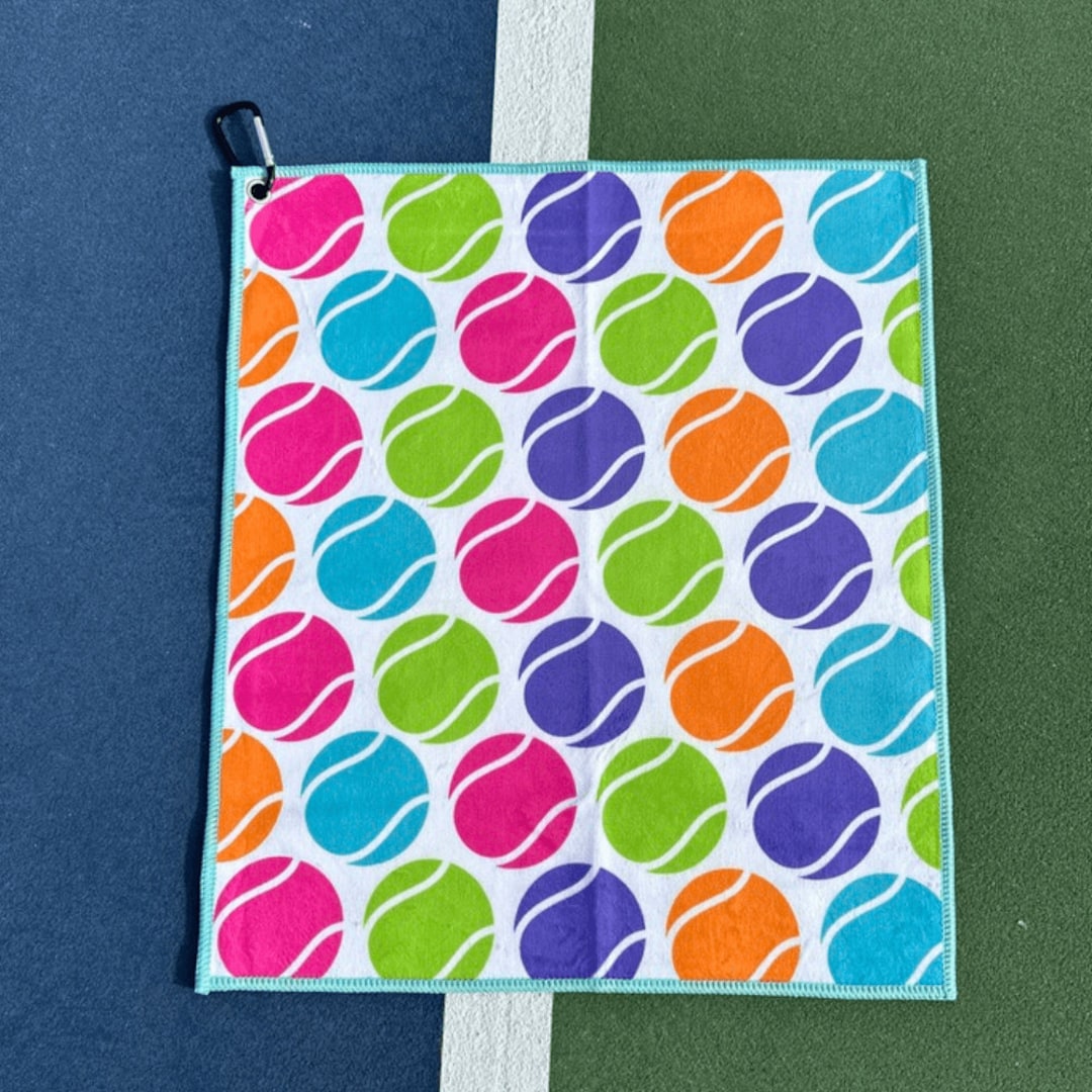 Tennis Gift - Tennis Sports Sweat Hand Towel, Custom Dual-fabric Tennis ...