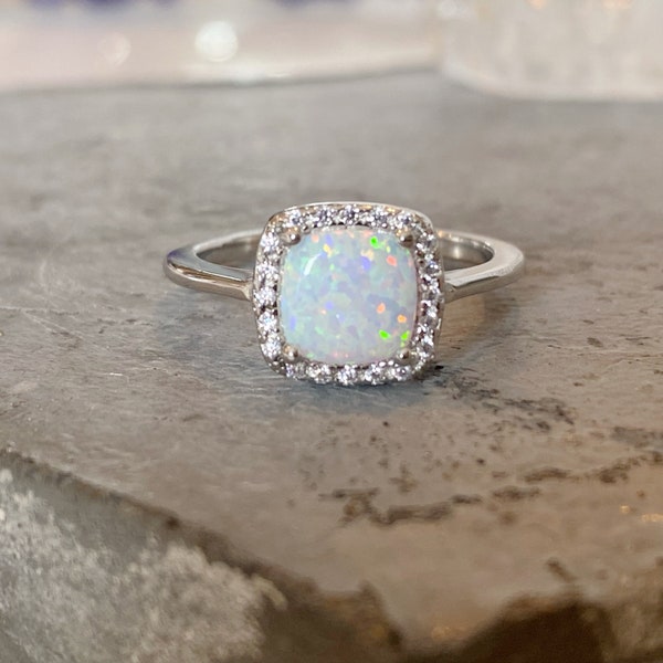 Opal Stacking Ring - Etsy UK