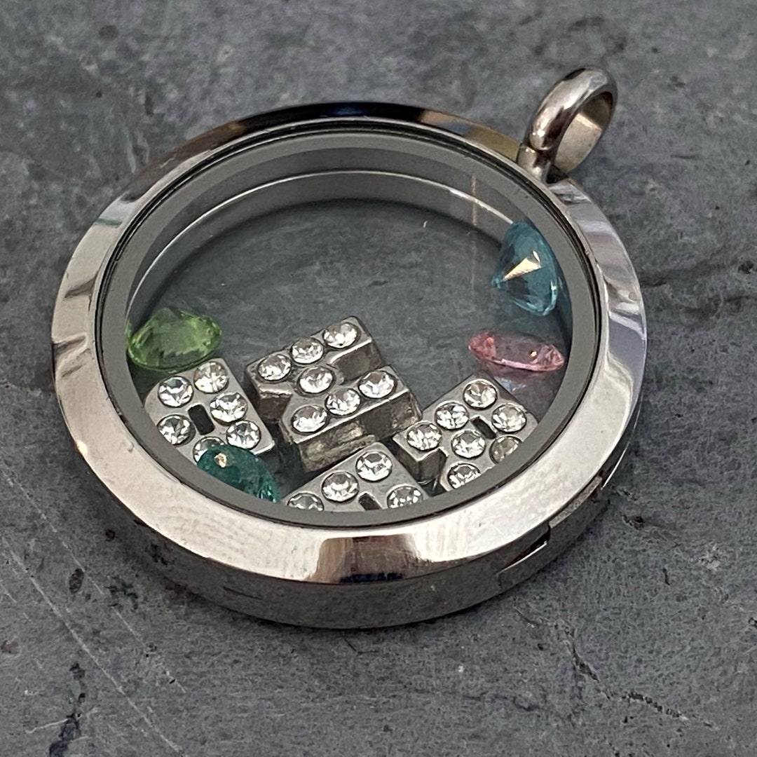 Floating Locket Necklace Silver Stainless Steel Locket Locket for ...