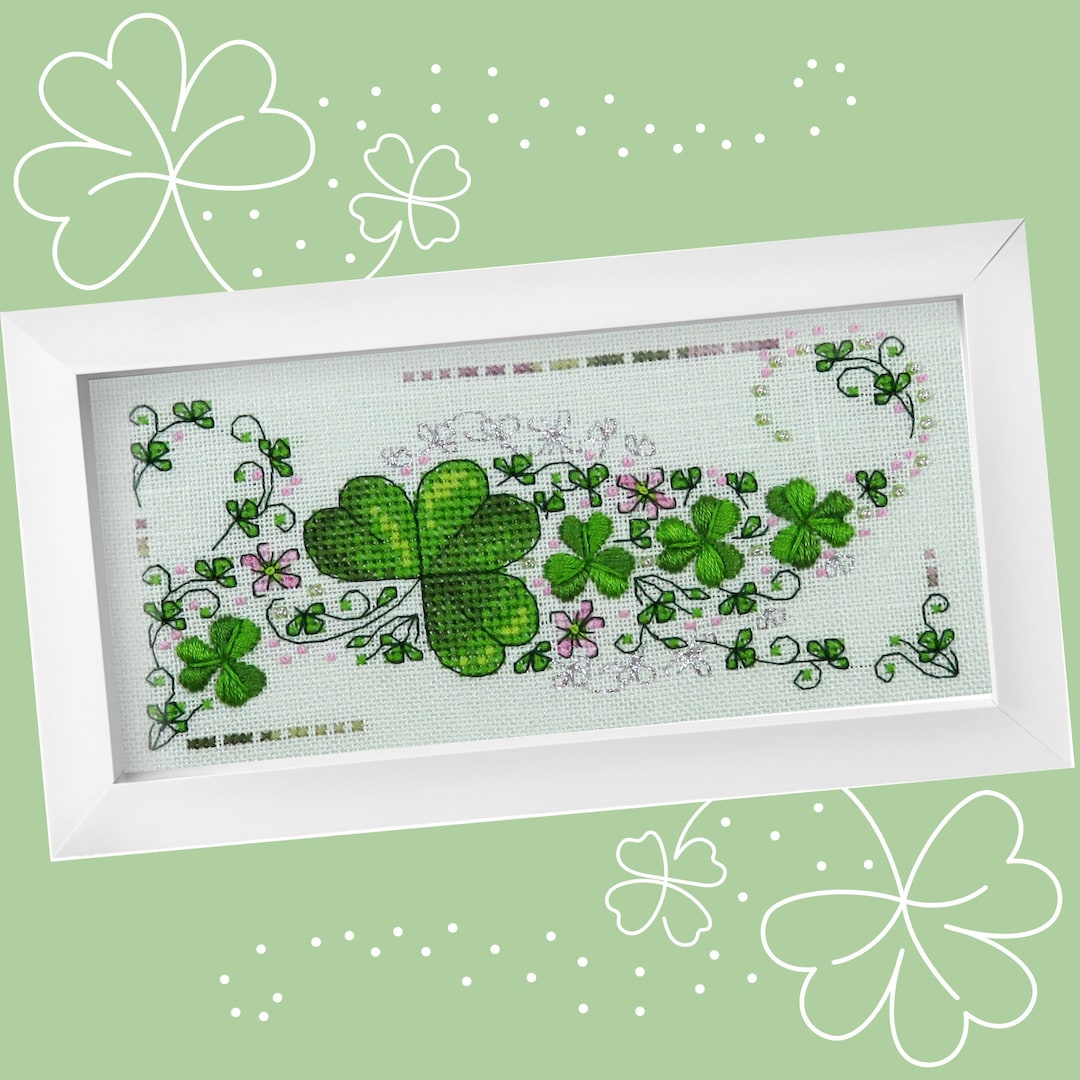 Shamrock Swirl • Cross-stitch PDF Pattern - Etsy