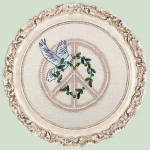Heart of Peace • Cross-stitch PDF Pattern - Etsy