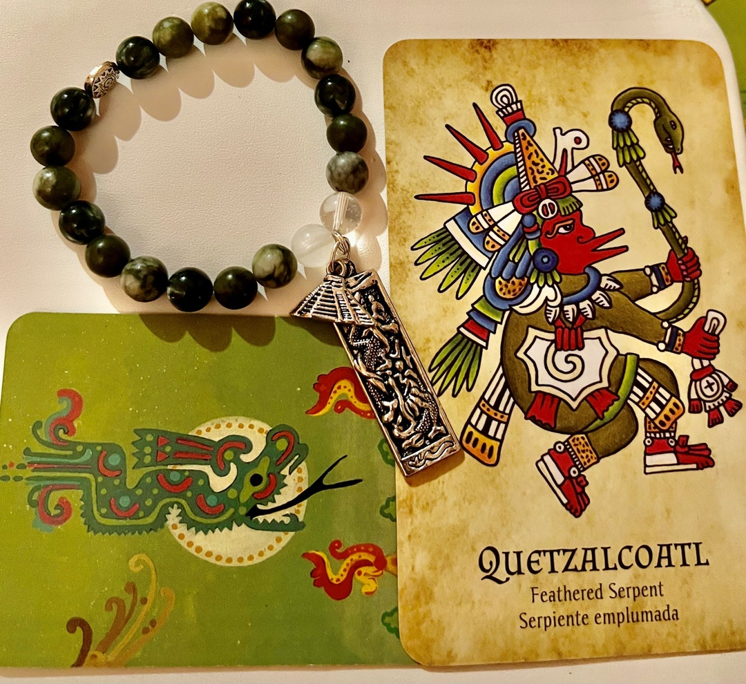 10 Mm Quetzalcóatl, Mayan Name Kukulcán or Gucumatz Charm 52mm - Etsy