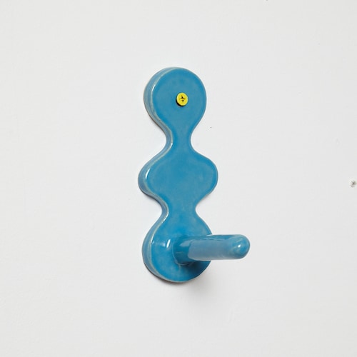 Neon Chartreuse Wiggle Ceramic Wall Hook - Etsy