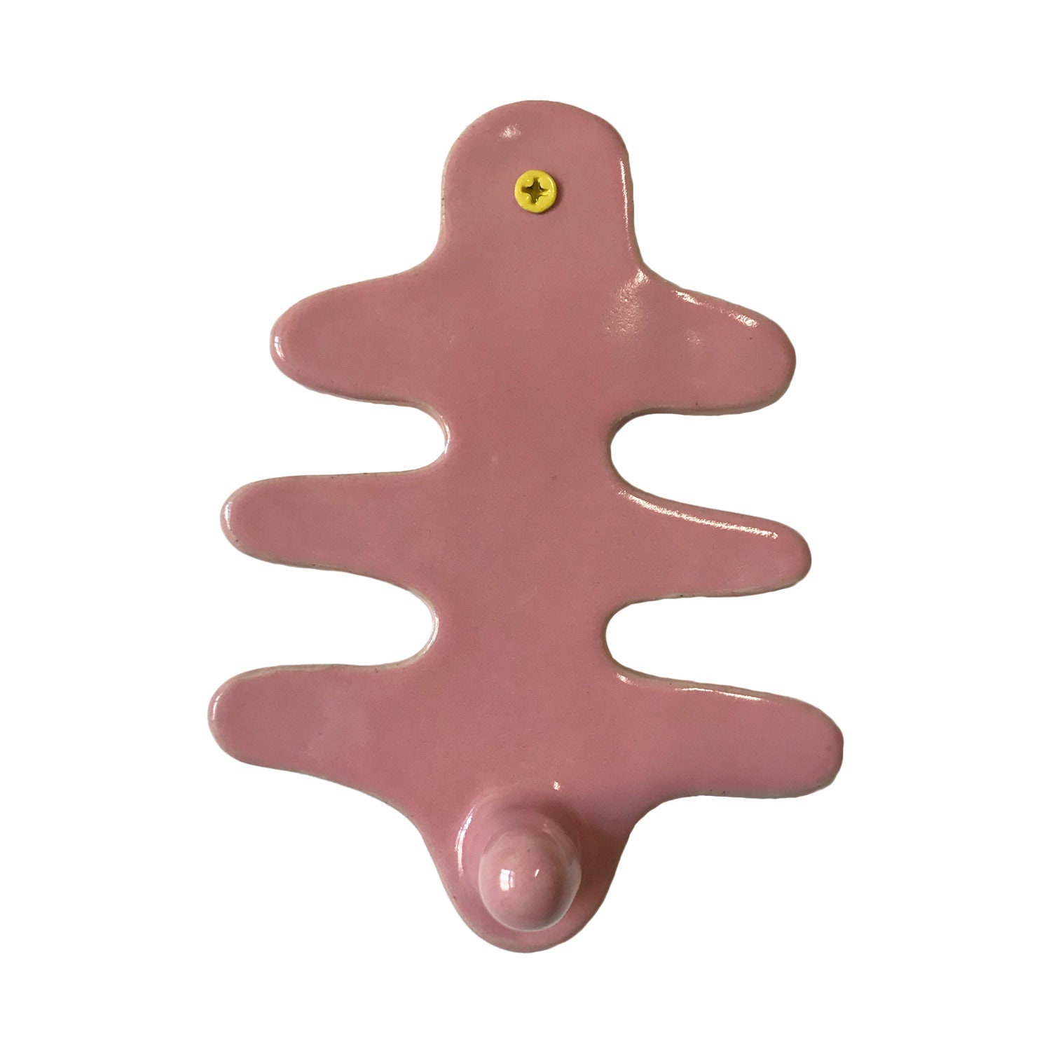Pink Spine Ceramic Wall Hook - Etsy