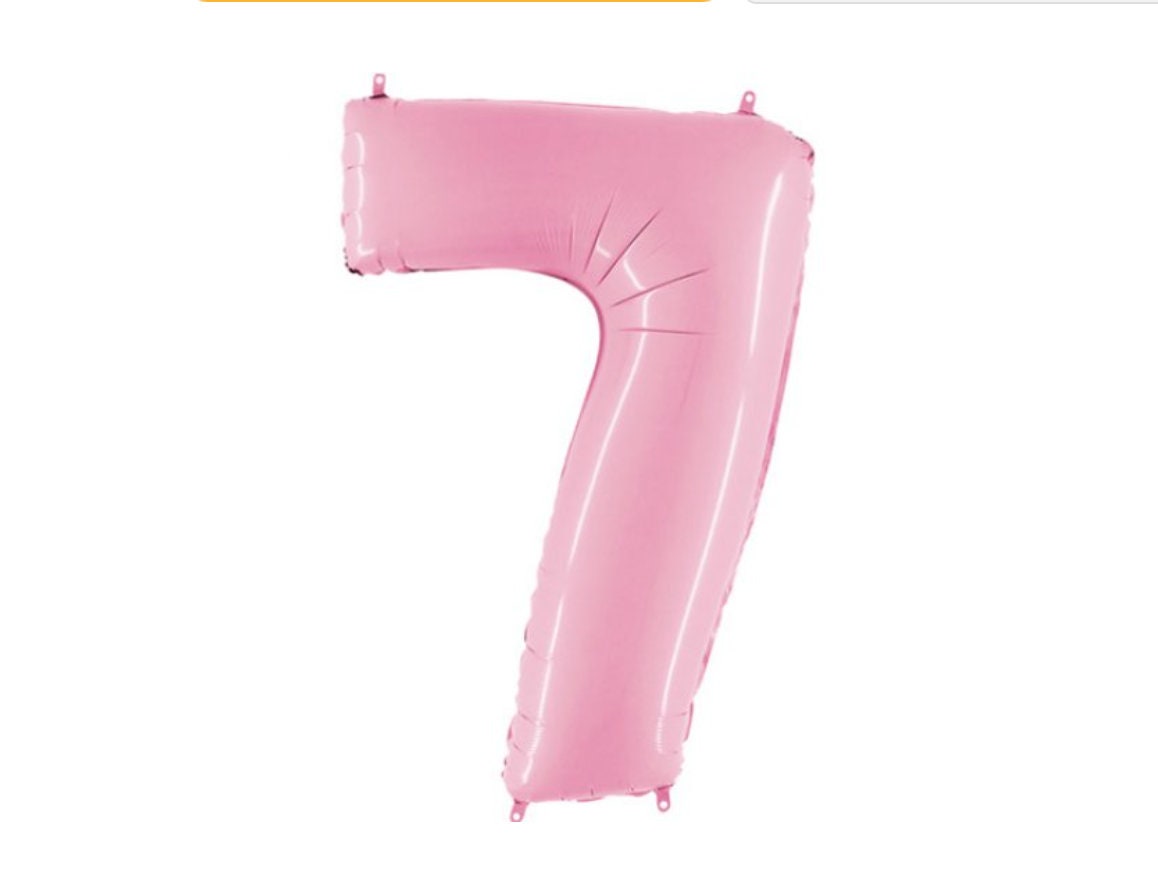 Pink Number 4 Balloon, Birthday Balloon, Pink Four Balloon, Milestone ...