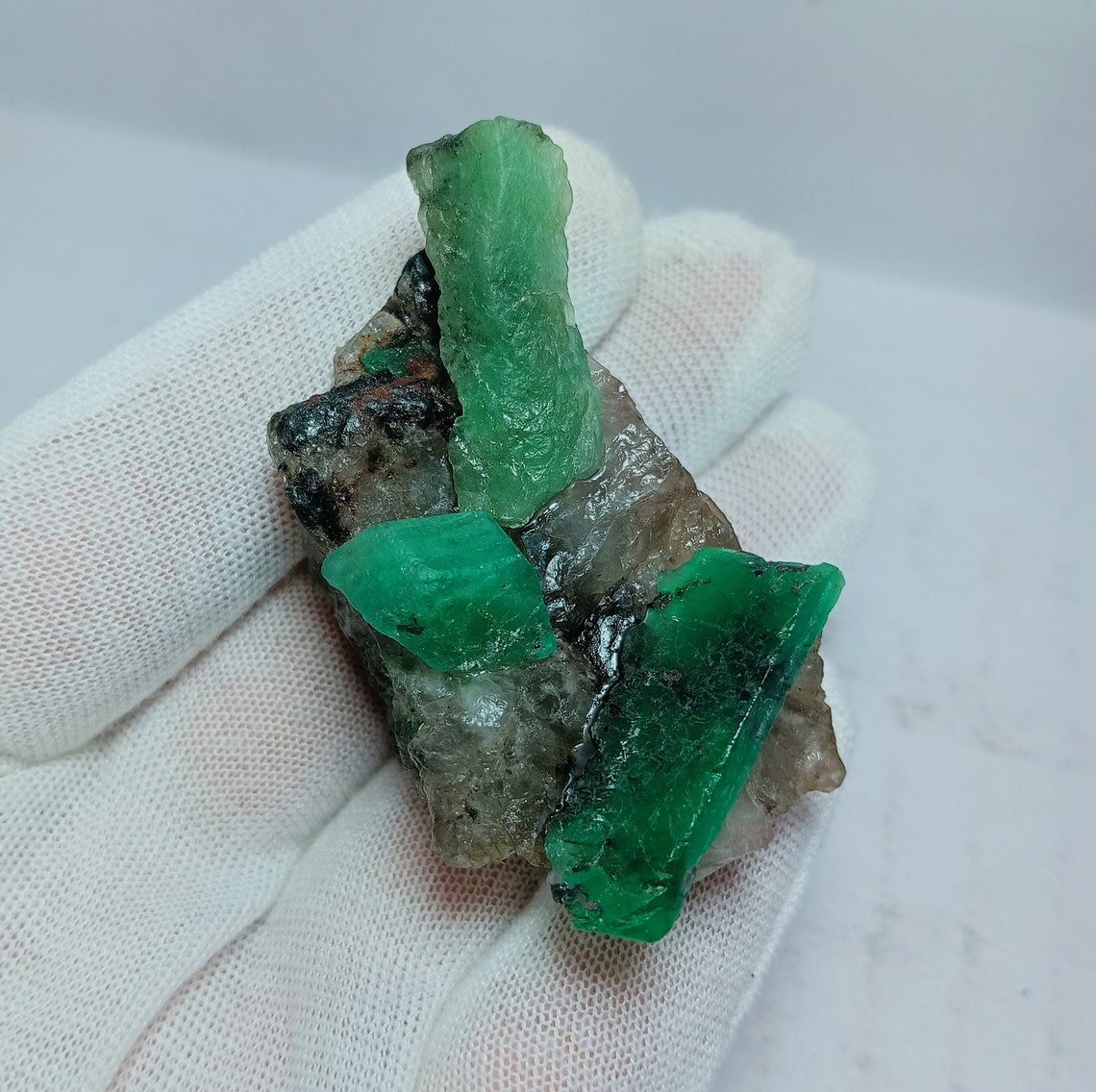 Emerald Rough Stone Natural Zambian Emerald Rough Stone Raw - Etsy