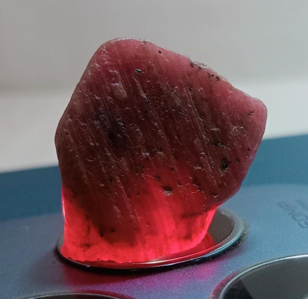 Natural Ruby Rough, Natural Ruby Raw Terminated Raspberry Red Ruby ...