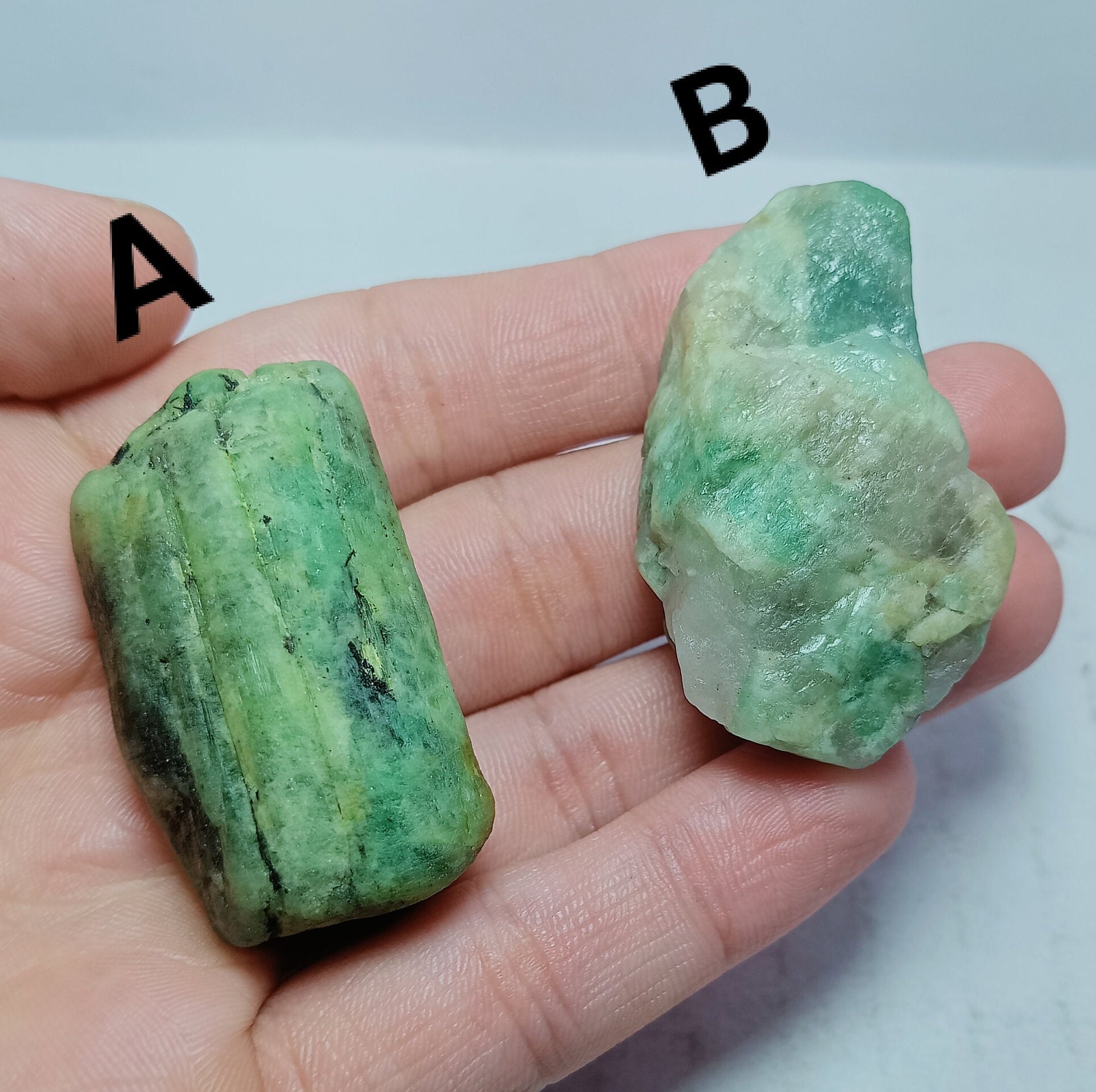 Emerald Rough Stone, Natural Zambian Emerald Rough Stone, Raw Emerald ...