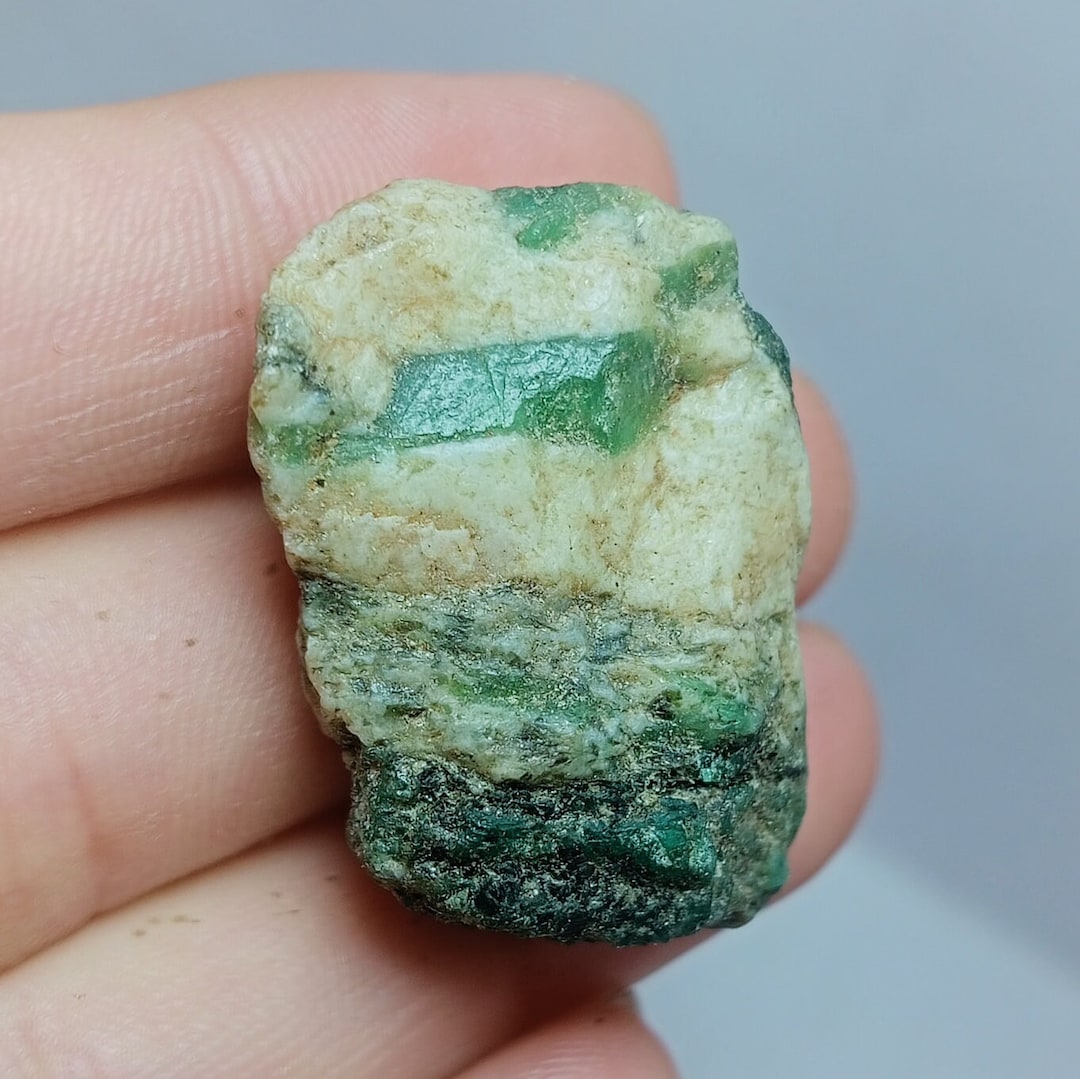 Emerald Rough Stone, Natural Colombian Emerald Rough Stone, Raw Emerald ...