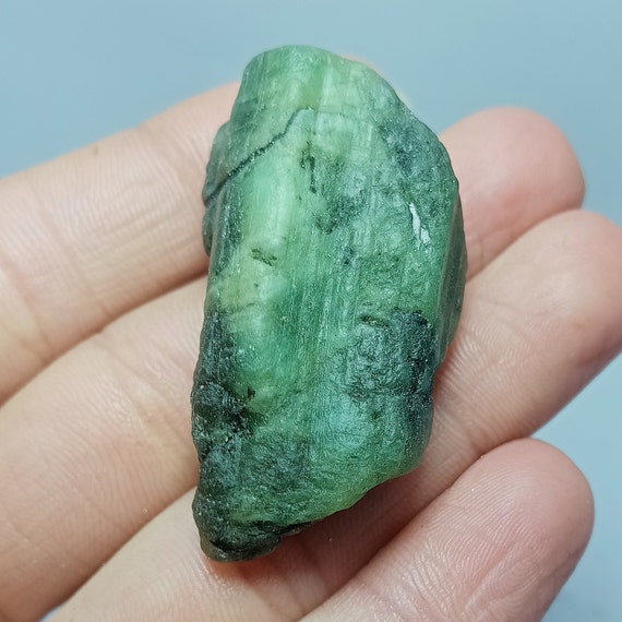 Emerald Rough Stone Natural Zambian Emerald Rough Stone Raw | Etsy