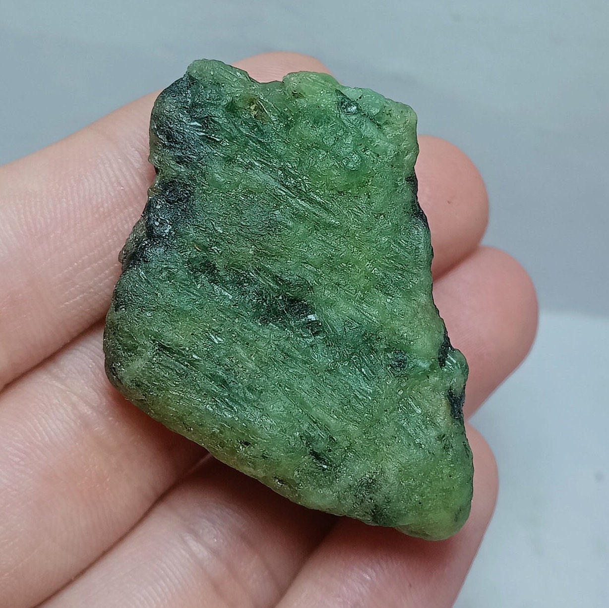 Grande émeraude brute, pierre brute émeraude naturelle de Zambie ...