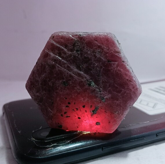 Natural Ruby Rough Natural Ruby Raw Terminated Raspberry Red - Etsy