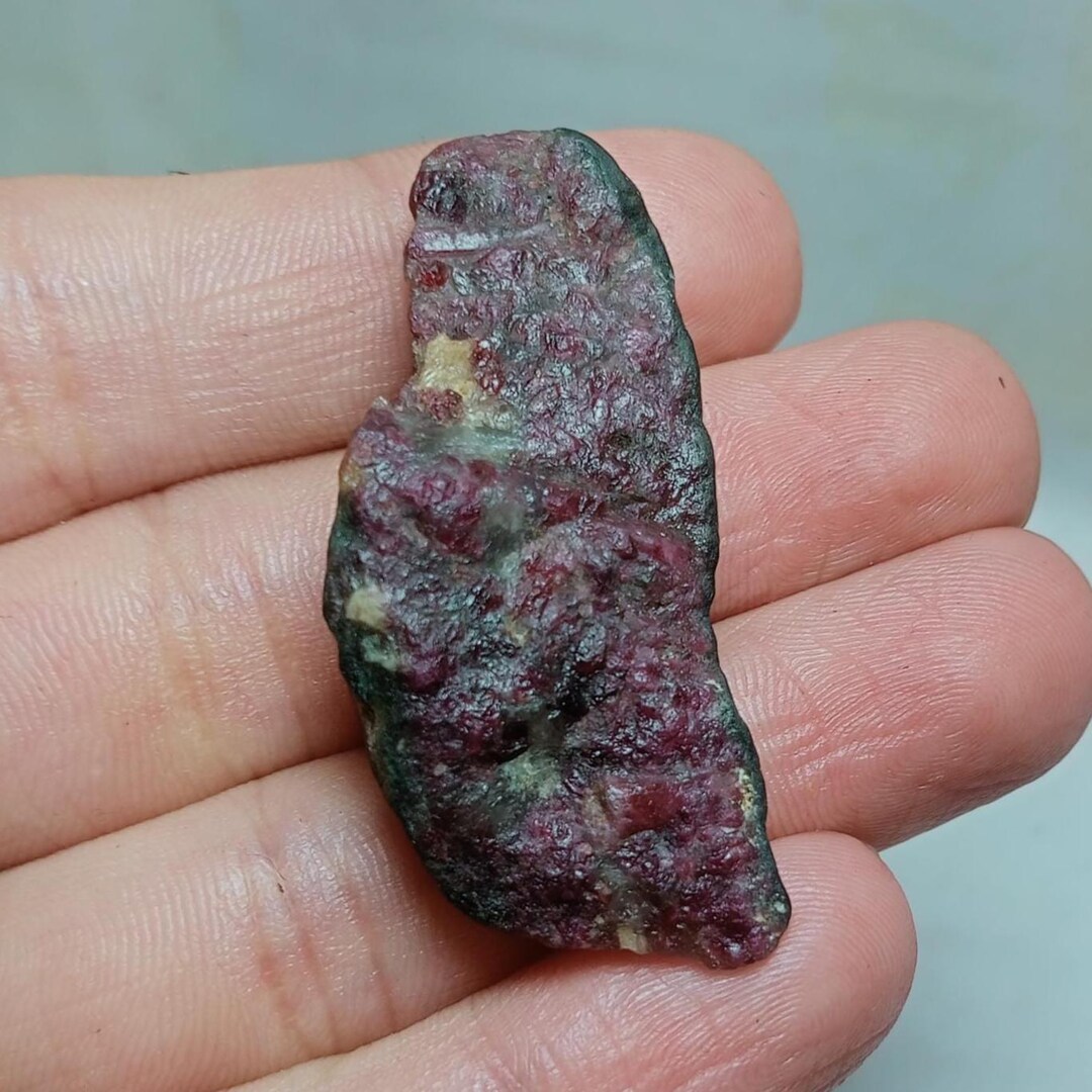 Natural Ruby Rough, Natural Ruby Raw Terminated Raspberry Red Ruby ...