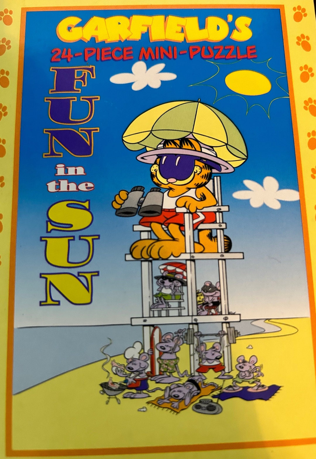 Garfield 24 Piece Mini Puzzles Set of 4 - Etsy