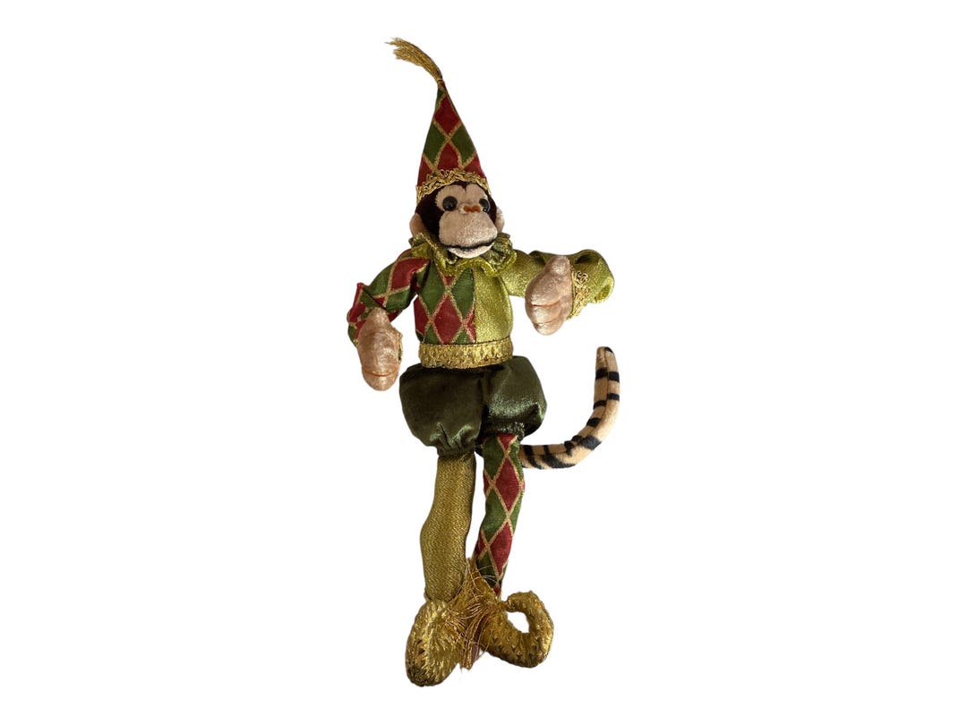 Very Rare Vintage Monkey Plush With Elf Suit - Etsy