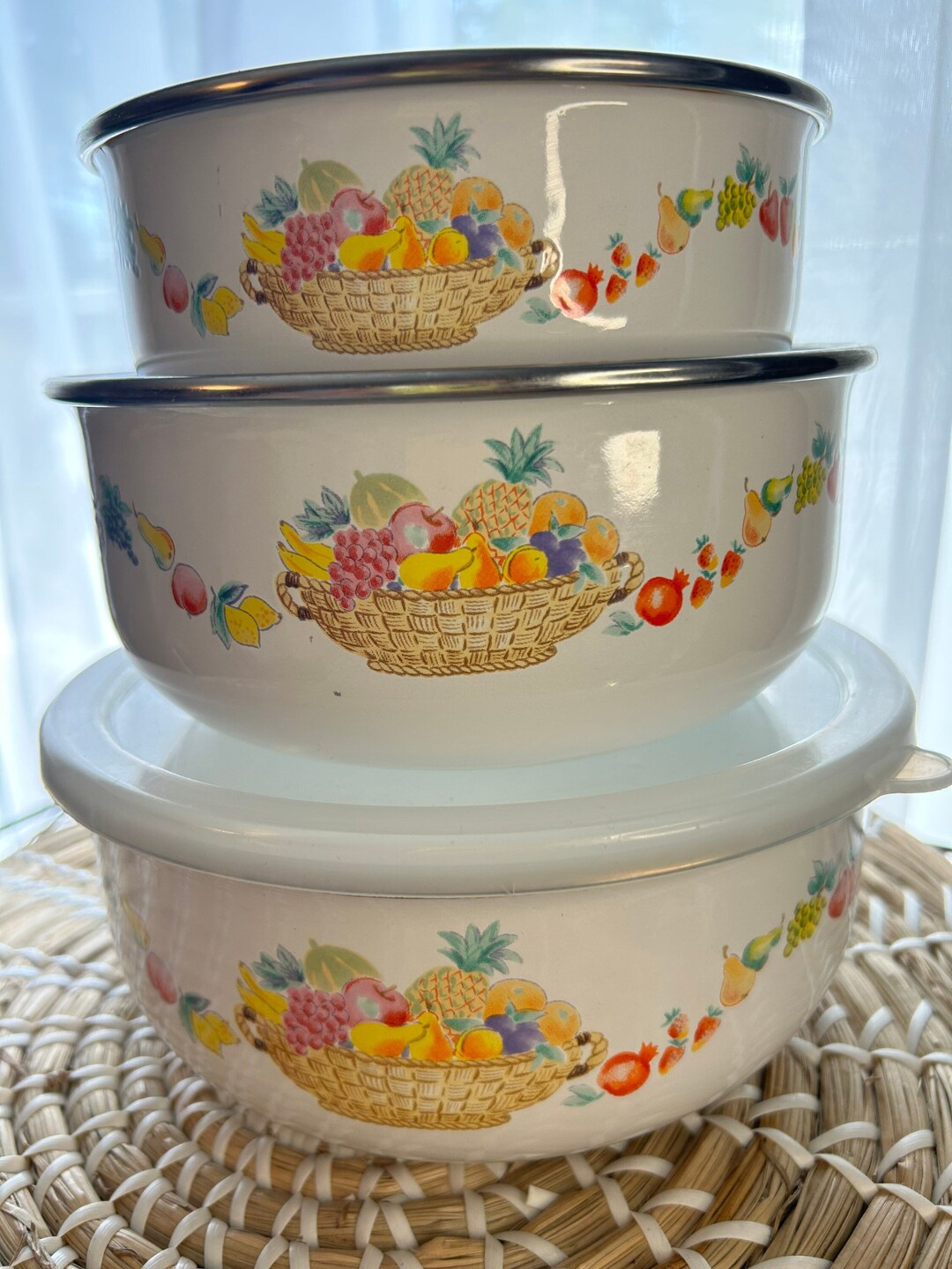 Vintage Kobe Kitchen Enamel Gift Set - Etsy