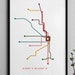 Chicago Loop - CTA Map - Digital - Etsy