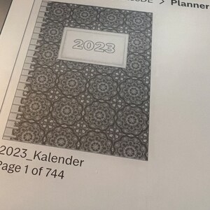 Digital Planner / Calendar 2023 for Remarkable 1 & Remarkable - Etsy