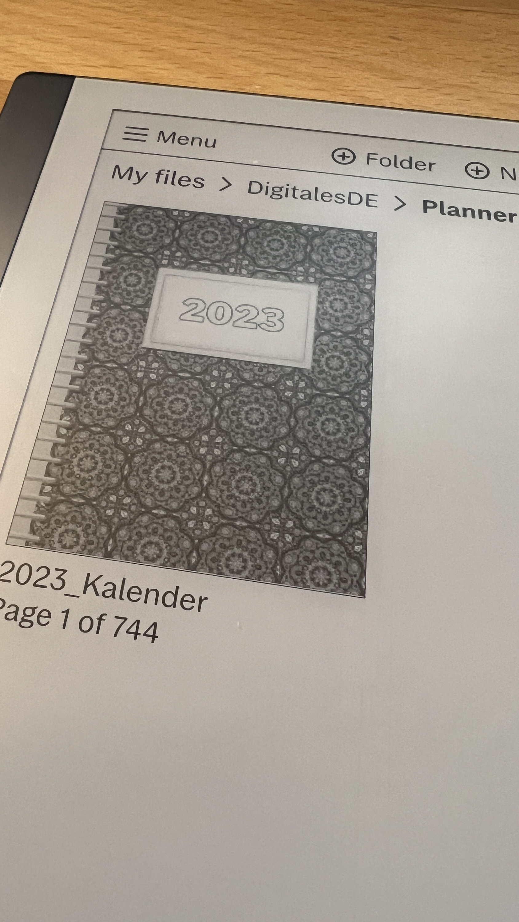 Digital Planner / Calendar 2023 for Remarkable 1 & Remarkable - Etsy