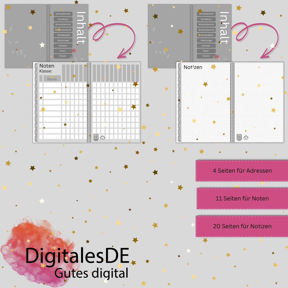 Digital Teacher Calendar / Teacher Calendar 2022/2023 for - Etsy
