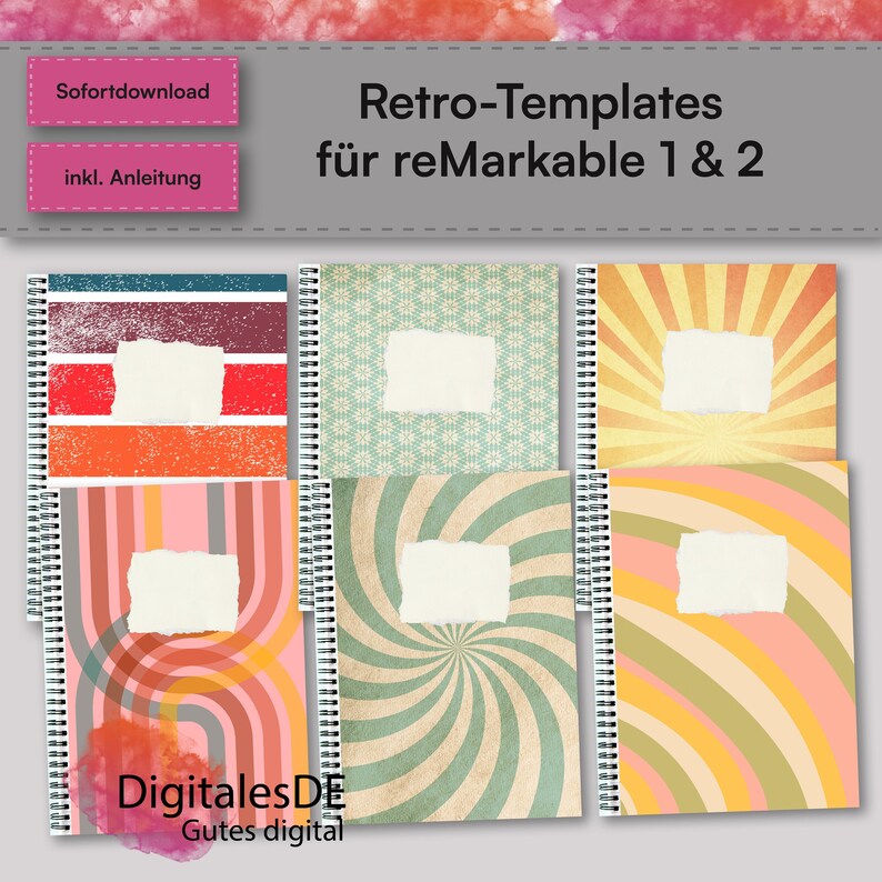 Templates for Remarkable 1 & Remarkable 2 Cover Sheets Notebook Cover ...
